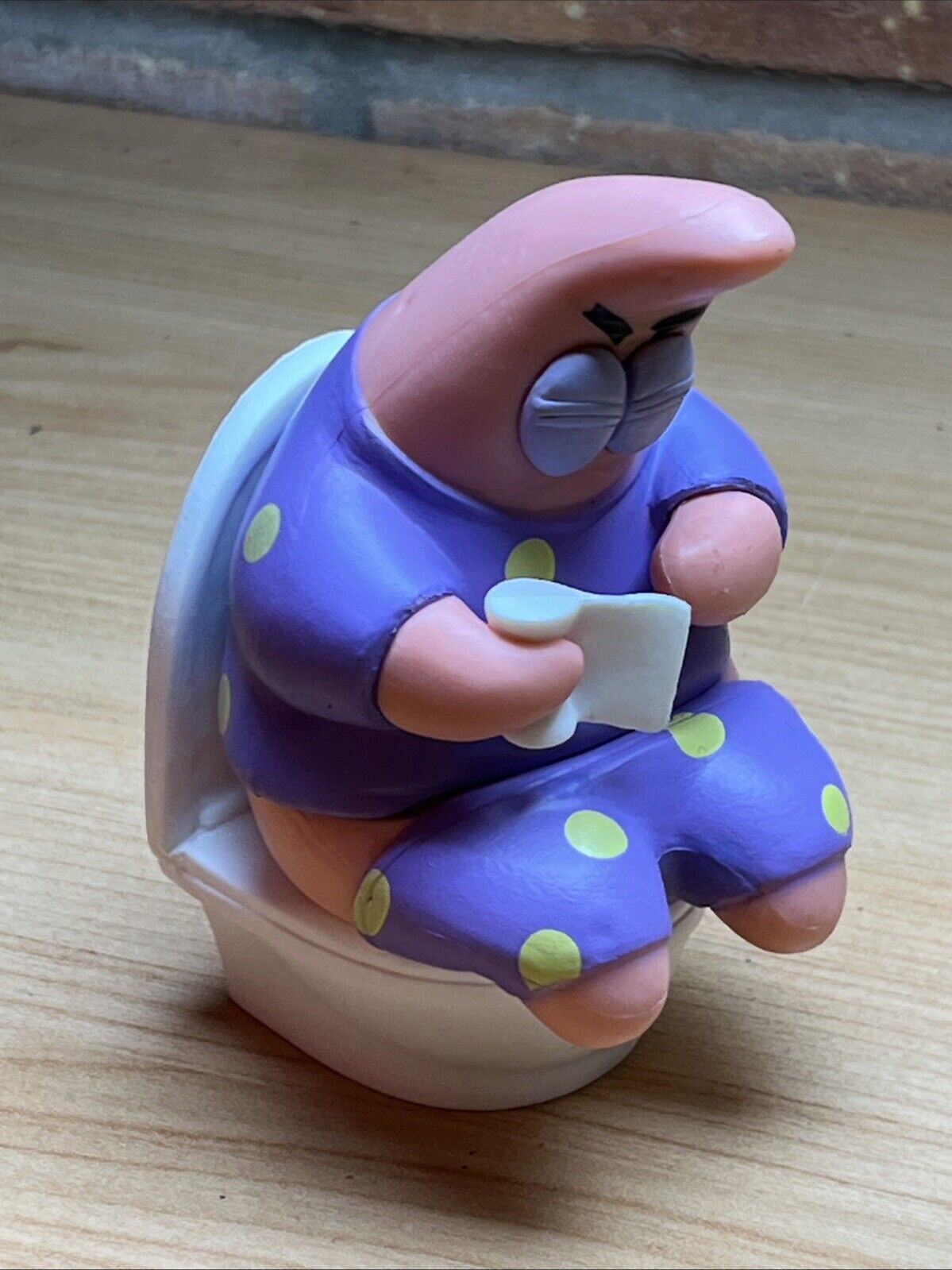 SpongeBob Figure Patrick Star On Toilet Uhhh Action Figure 9-10cm Gift ...